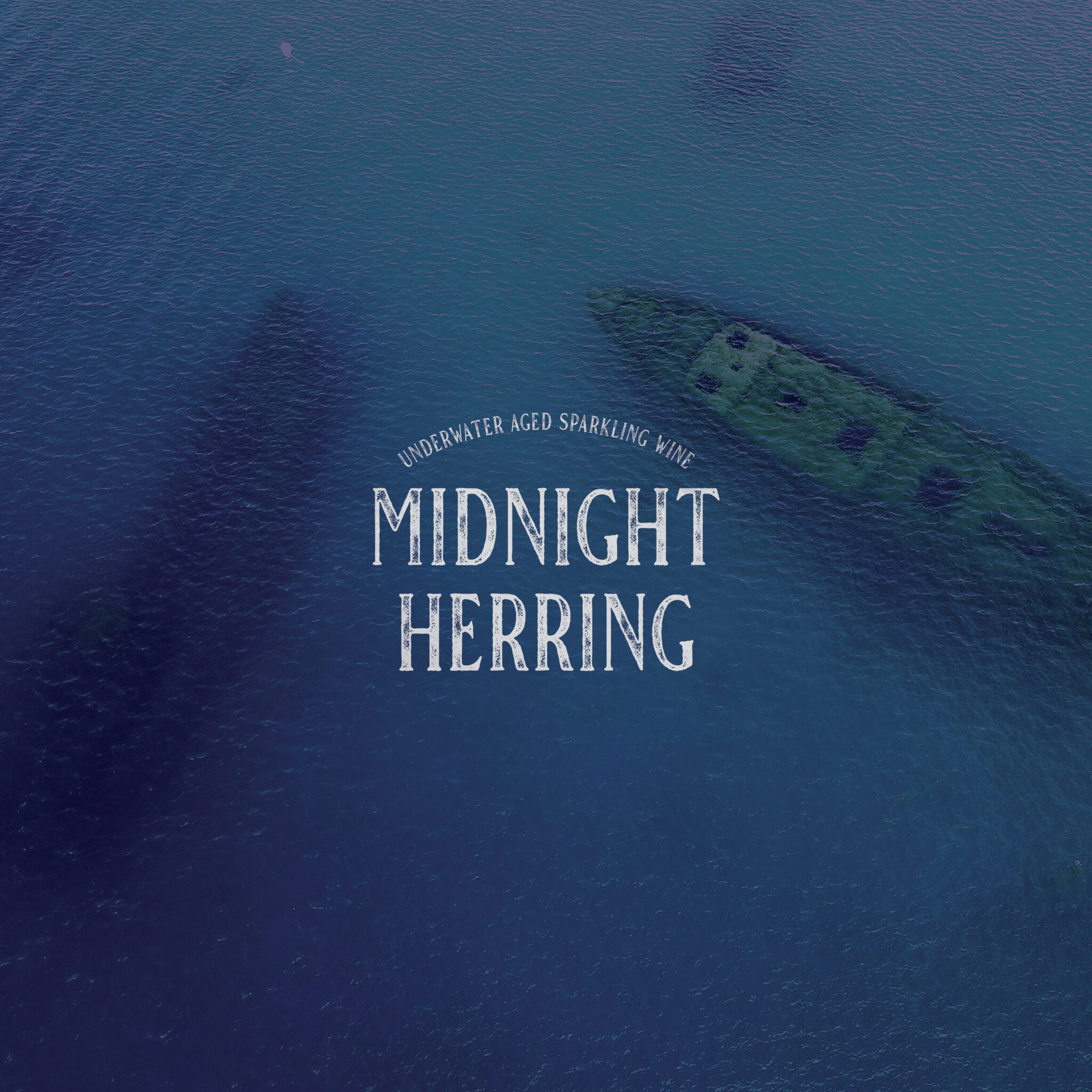 First edition of Midnight Herring Underwater Aged Sparkling Wine set ...